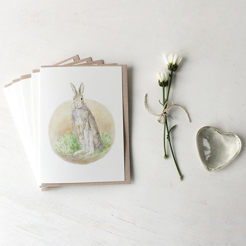 Rabbit Note Cards – Trowel and Paintbrush