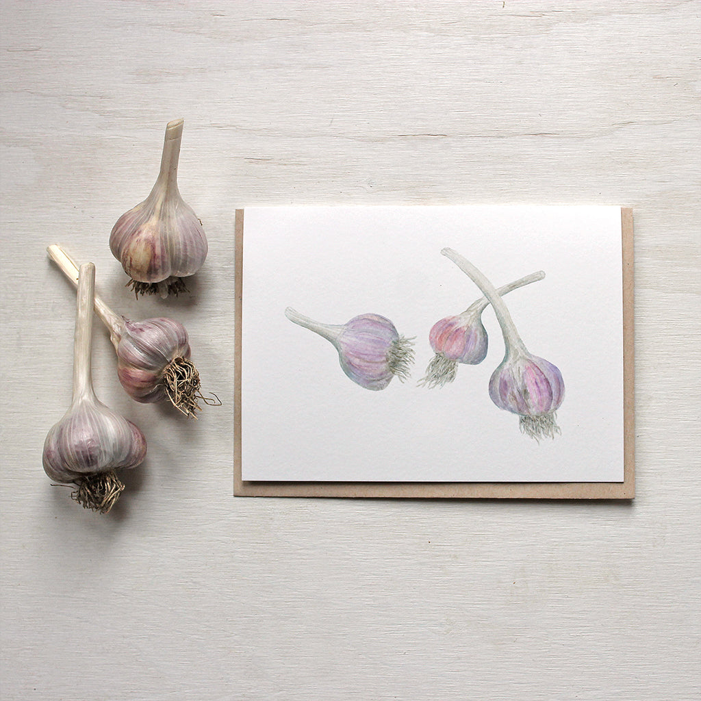 Garlic Note Cards – Trowel and Paintbrush