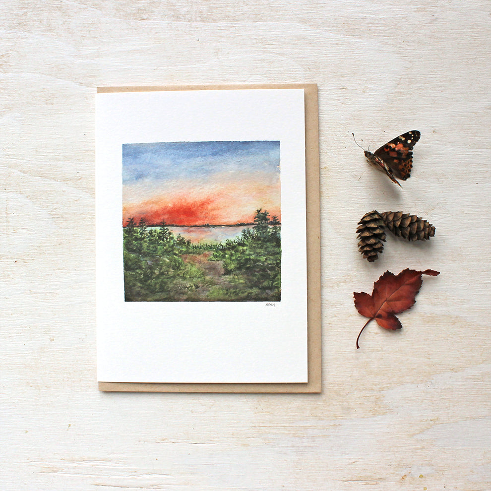 Sunset Note Cards, Set of Five – Trowel and Paintbrush