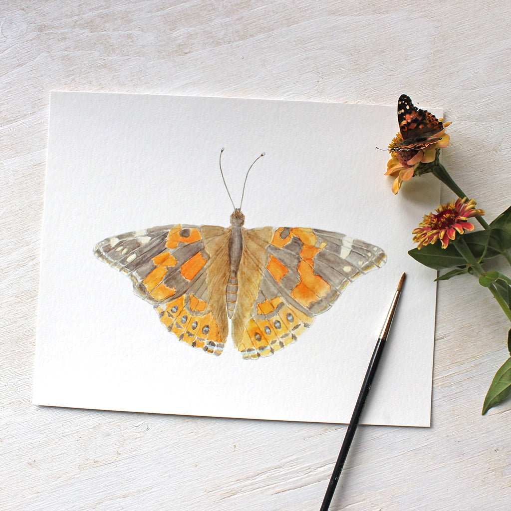 Painted Lady Butterfly Print – Trowel and Paintbrush