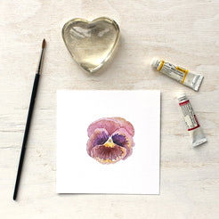 Pansy Watercolor Collection - Set of Four Prints – Trowel and Paintbrush