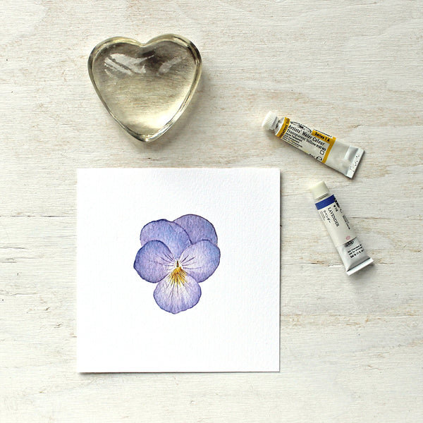 Pansy Watercolor Collection - Set of Four Prints – Trowel and Paintbrush