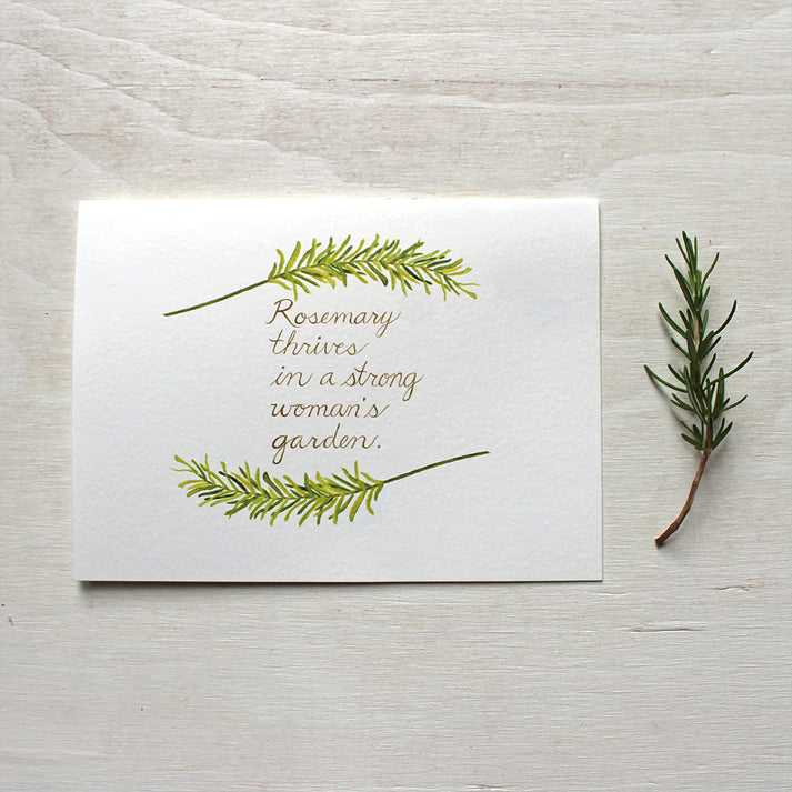 Rosemary Quote Note Card Set – Trowel and Paintbrush